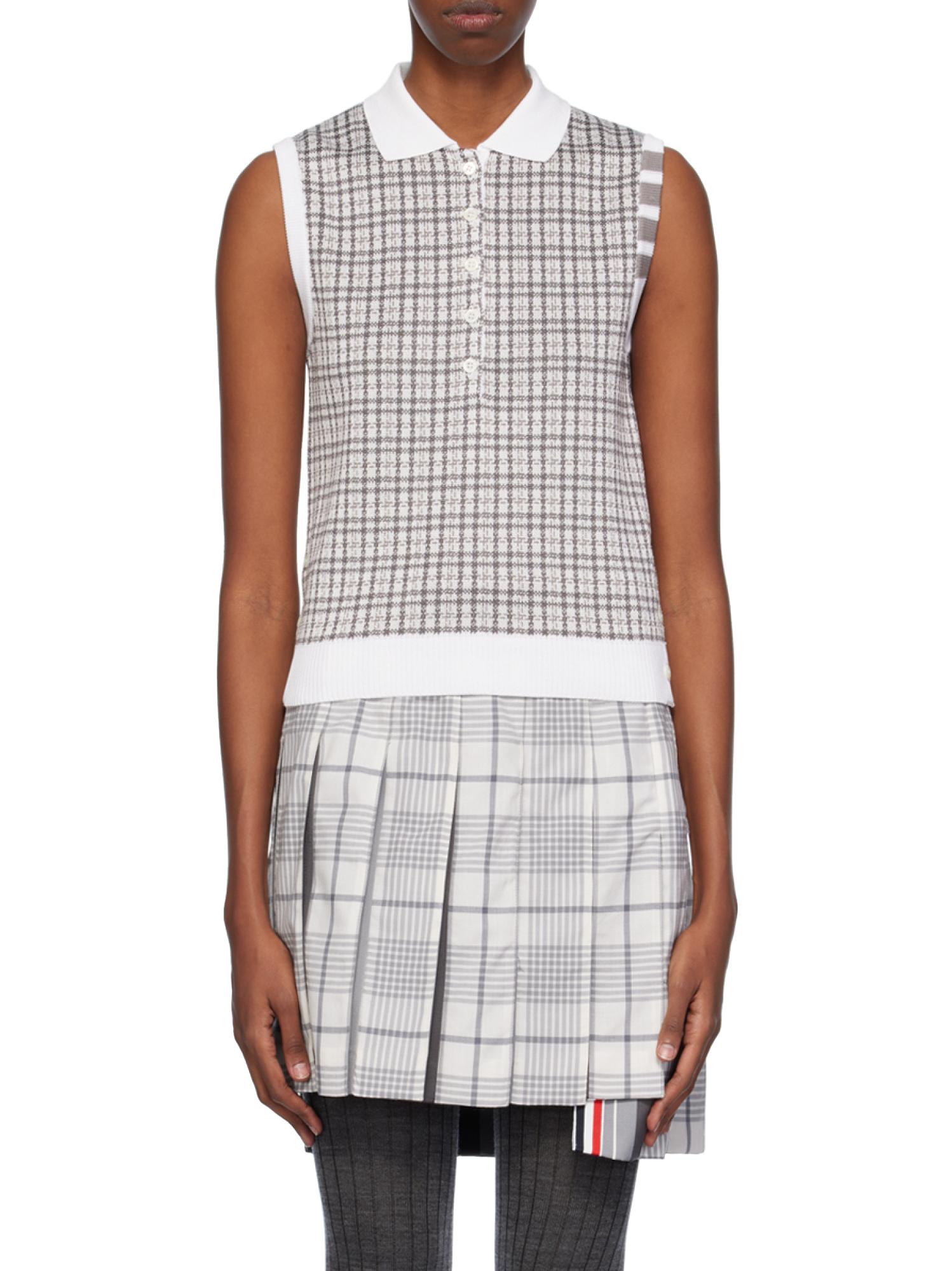 THOM BROWNE Thom Browne Four-Bar Knitted Vest